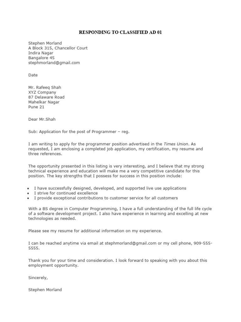 Sample Cover Letters | PDF | Teachers