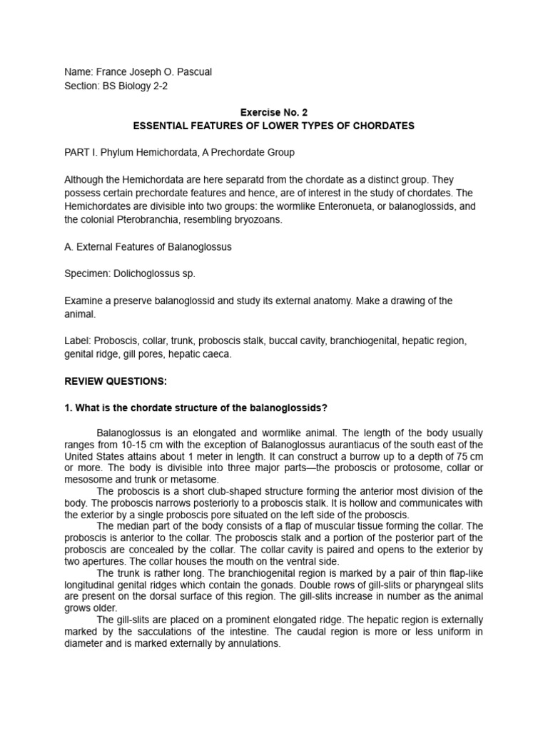 Zool Lab 2 | PDF | Zoology