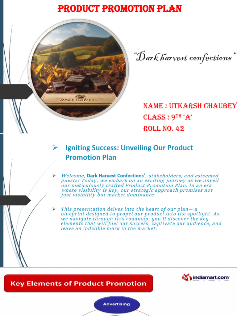 Dark Harvest Confections Promotion Plan | PDF | Brand | Advertising