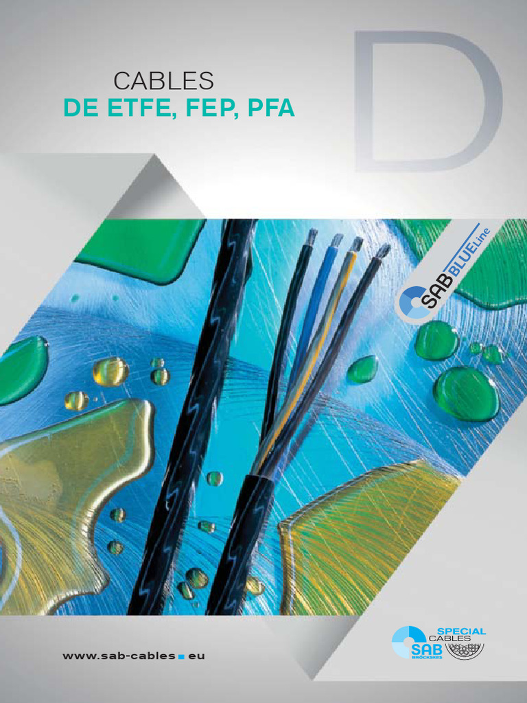 D Cables de ETFE FEP PFA | PDF | Aislador (Electricidad) | Conductor ...