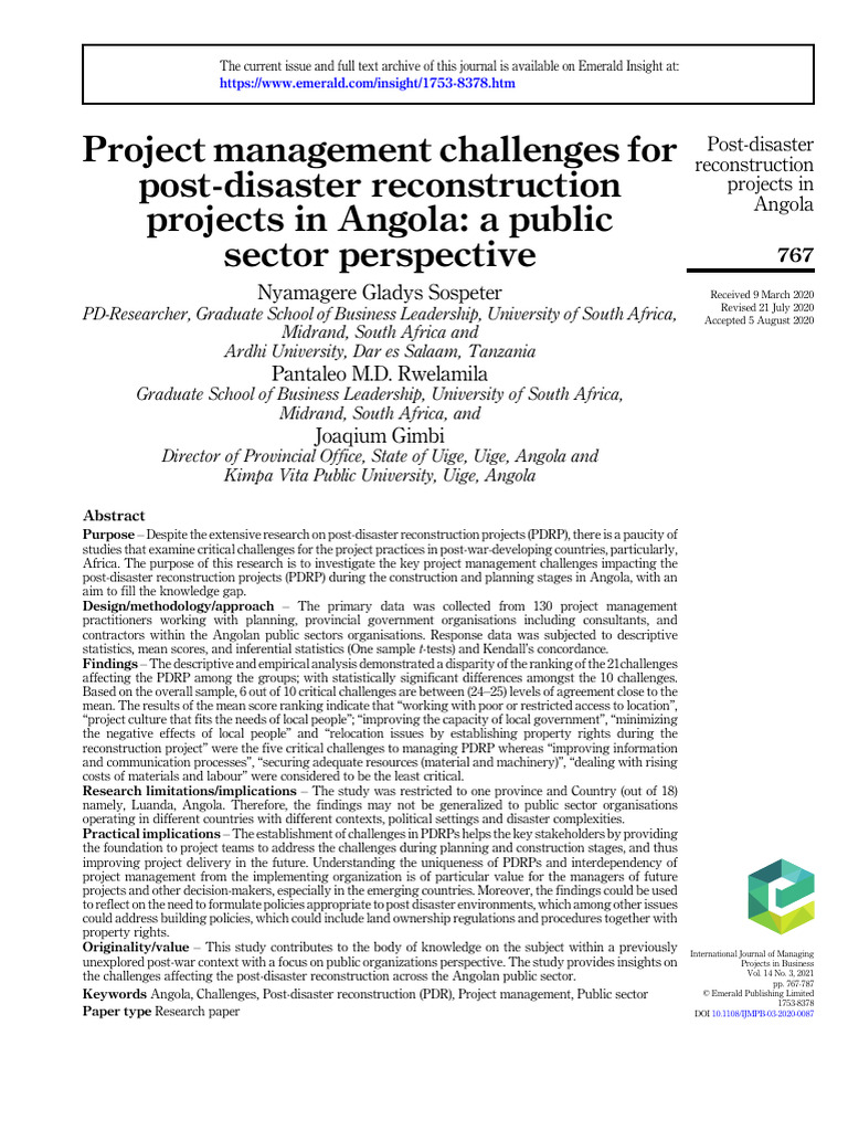 Project Management Challenges For PDR | PDF | Project Management ...