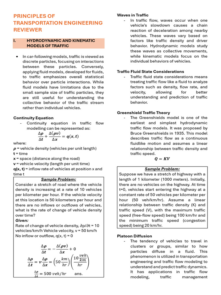 Transpo Trans | PDF | Fluid Dynamics | Traffic