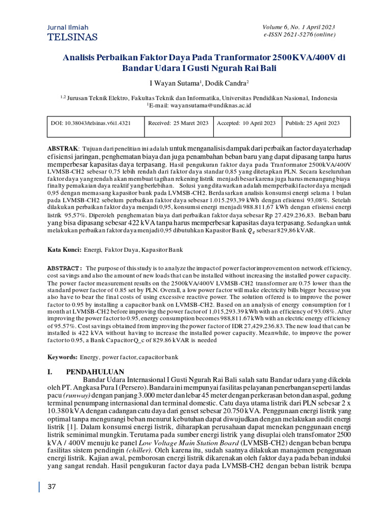 4321-Article Text-11551-1-10-20230614 | PDF | Teknologi & Rekayasa
