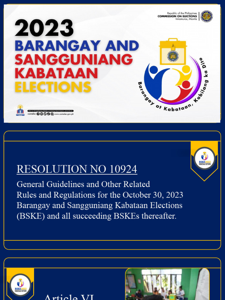 BSKE Election Guidelines | PDF | Voting | Identity Document