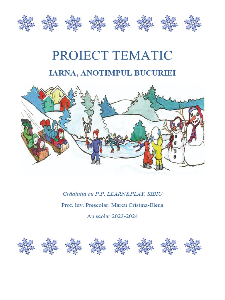 Proiect Tematic-Iarna | PDF