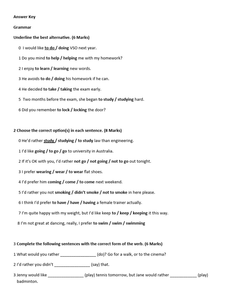 Answer Key Midterm Level 12 | PDF