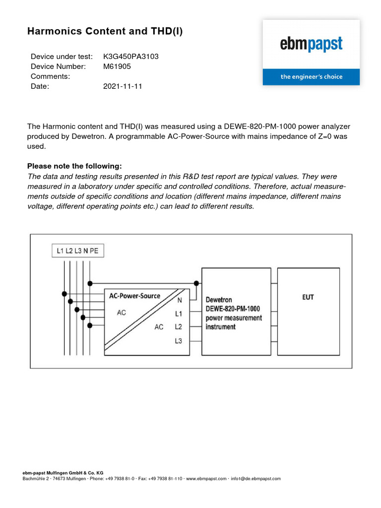 Harmonics Content and THD (I) : Please Note The Following | PDF ...