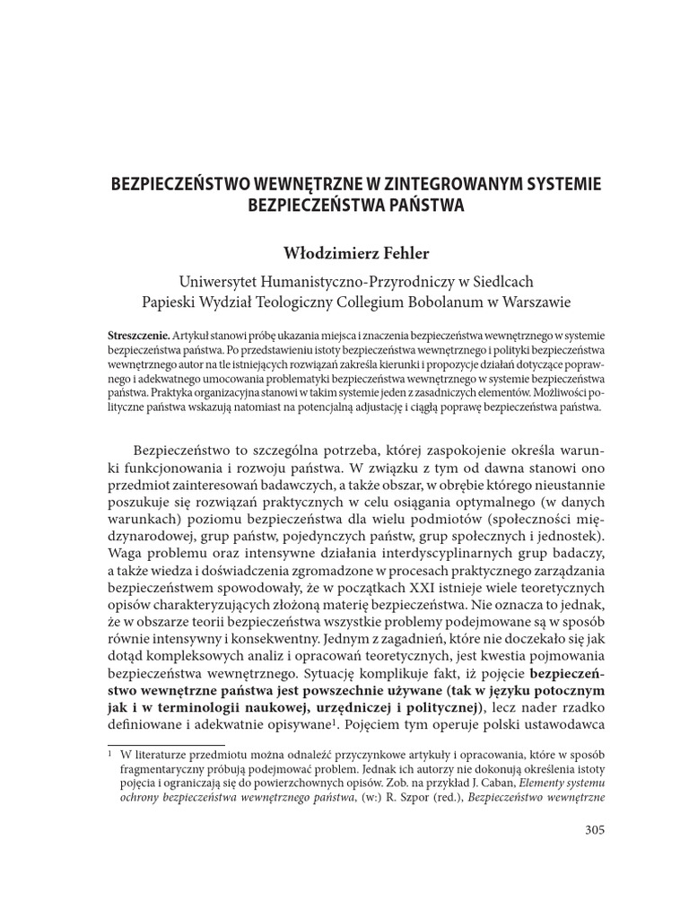 305 Fechler Bezpiecze Stwo SBN2 | PDF