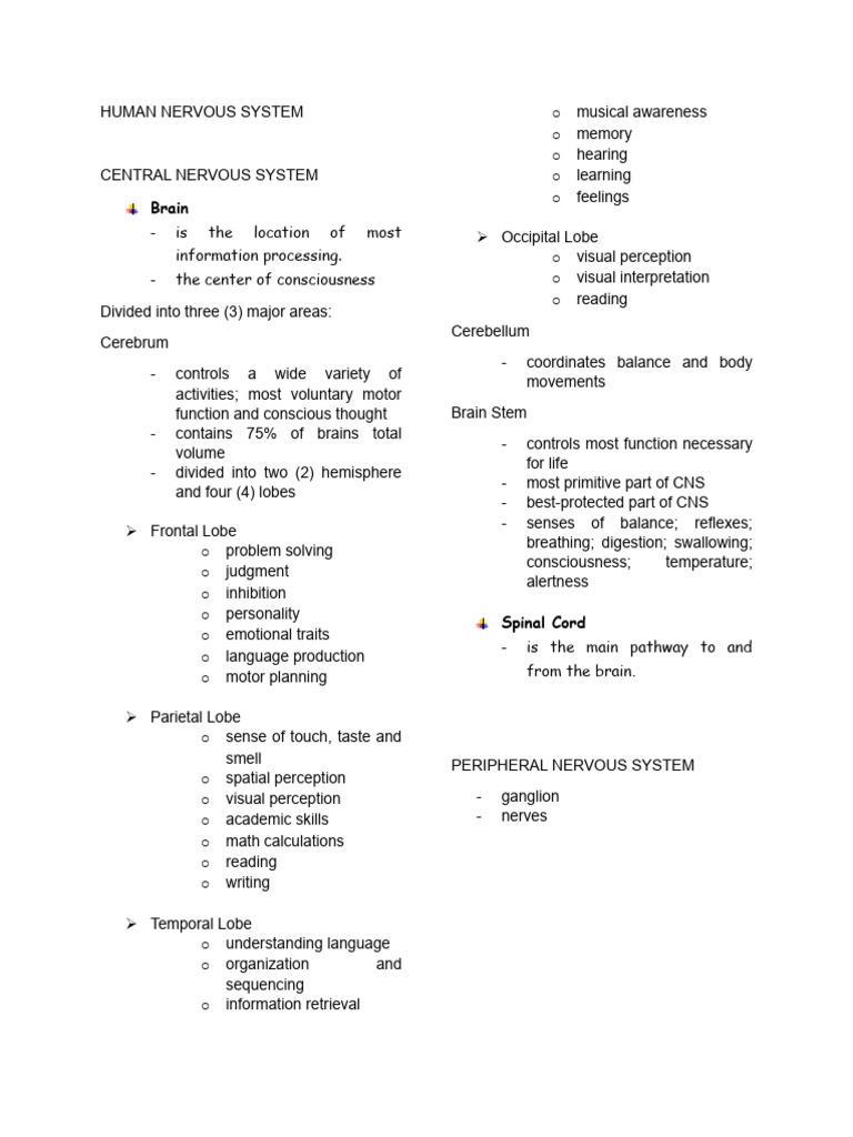 Coverage For Prefi Exam Lab | PDF | Central Nervous System | Nervous System