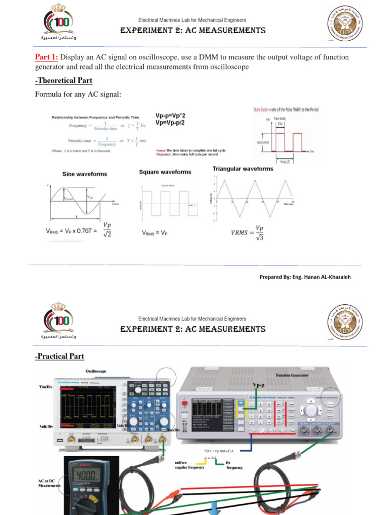 Experiment 2 - Practical Summary | PDF | Voltage | Alternating Current