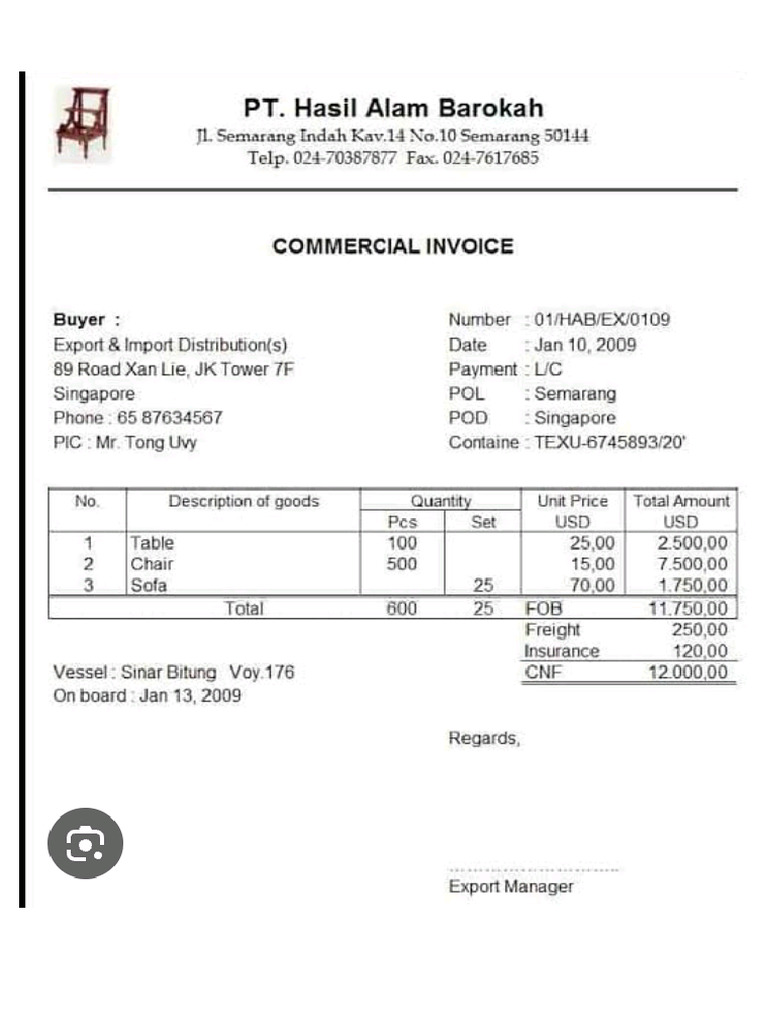 Shipping Documentation | PDF
