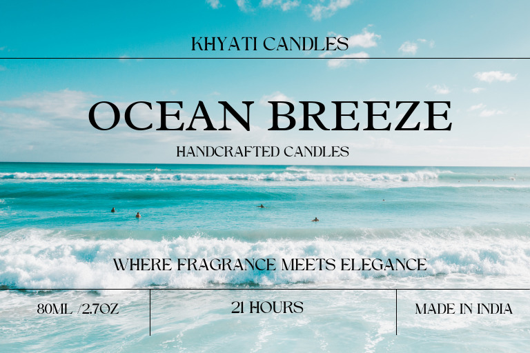 Khyati Candles Ocean Breeze Label | PDF