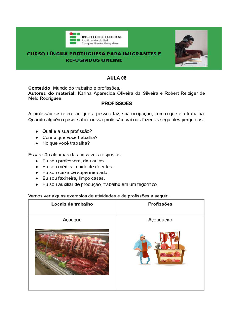 Material Complementar Aula 8 | PDF | Carreira e Crescimento