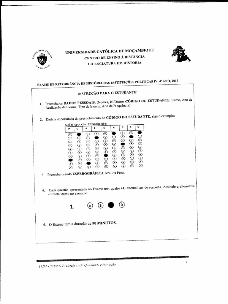 UCM - Exames Da UCM - Historia Das Instituicoers Politicas | PDF