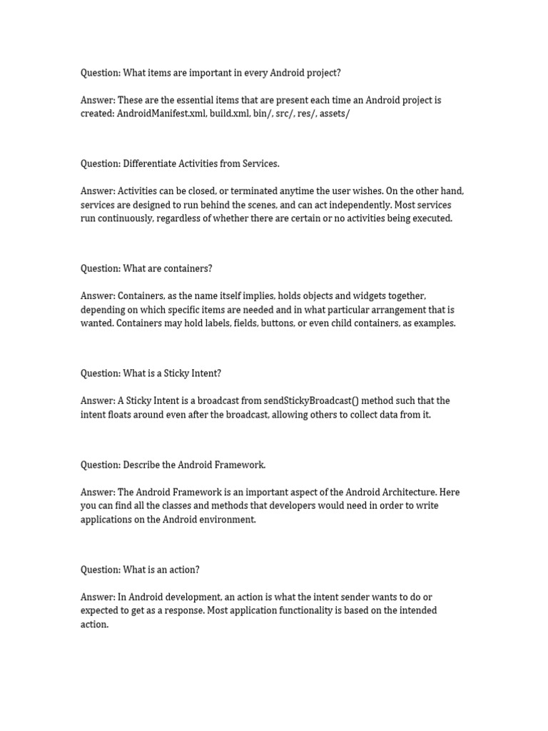 Essential Elements of Android Development | PDF
