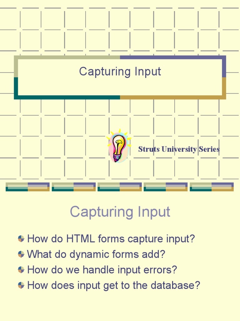 Capturing Input | PDF | Html Element | Web Development