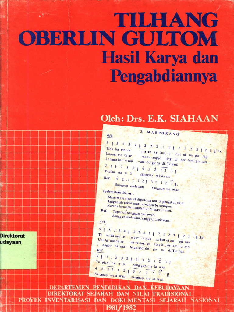 Tilhang Oberlin Gultom Hasil Karya Dan Pengabdiannya | PDF
