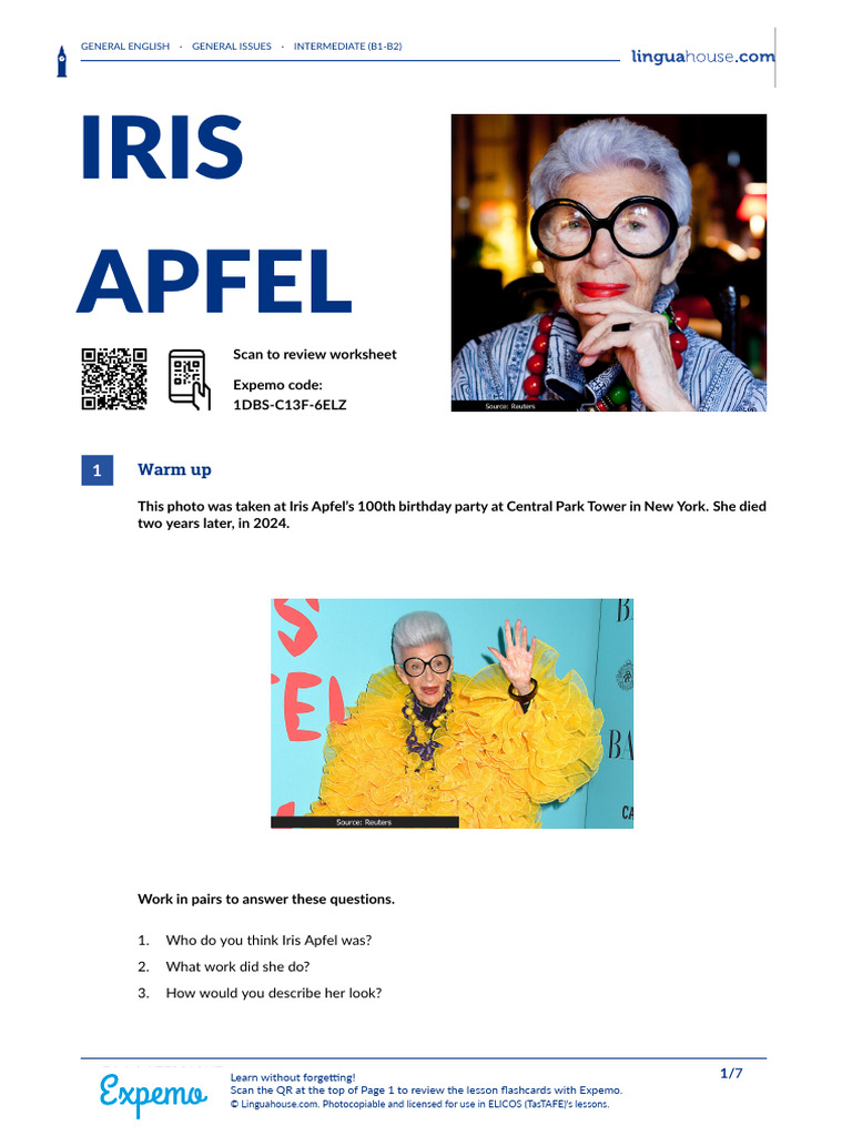Iris Apfel: A Fashion Icon's Legacy | PDF | Fashion | Softlines (Retail)