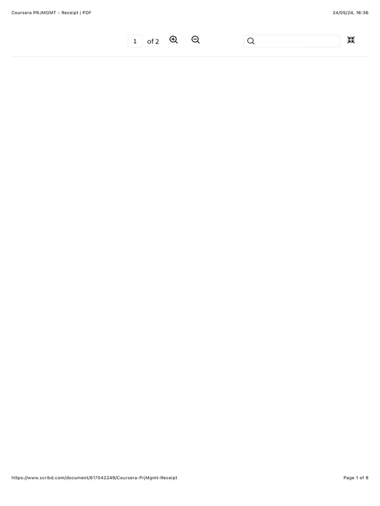 Coursera PRJMGMT - Receipt | PDF | PDF | Receipt | Scribd