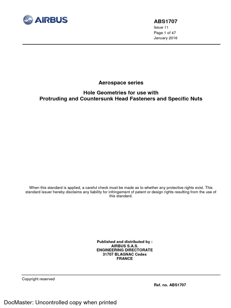 ABS - 1707 (2016) - Hole Geometries For Use With Protuding and ...