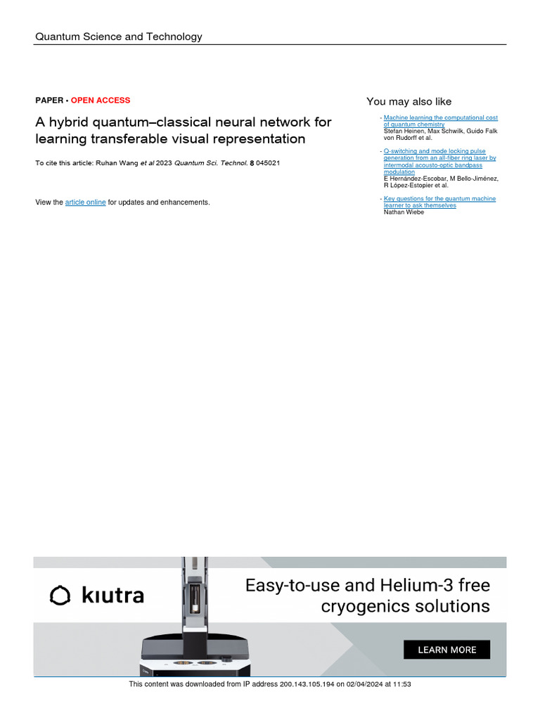 A Hybrid Quantum-Classical Neural Network For Learning Transferable ...