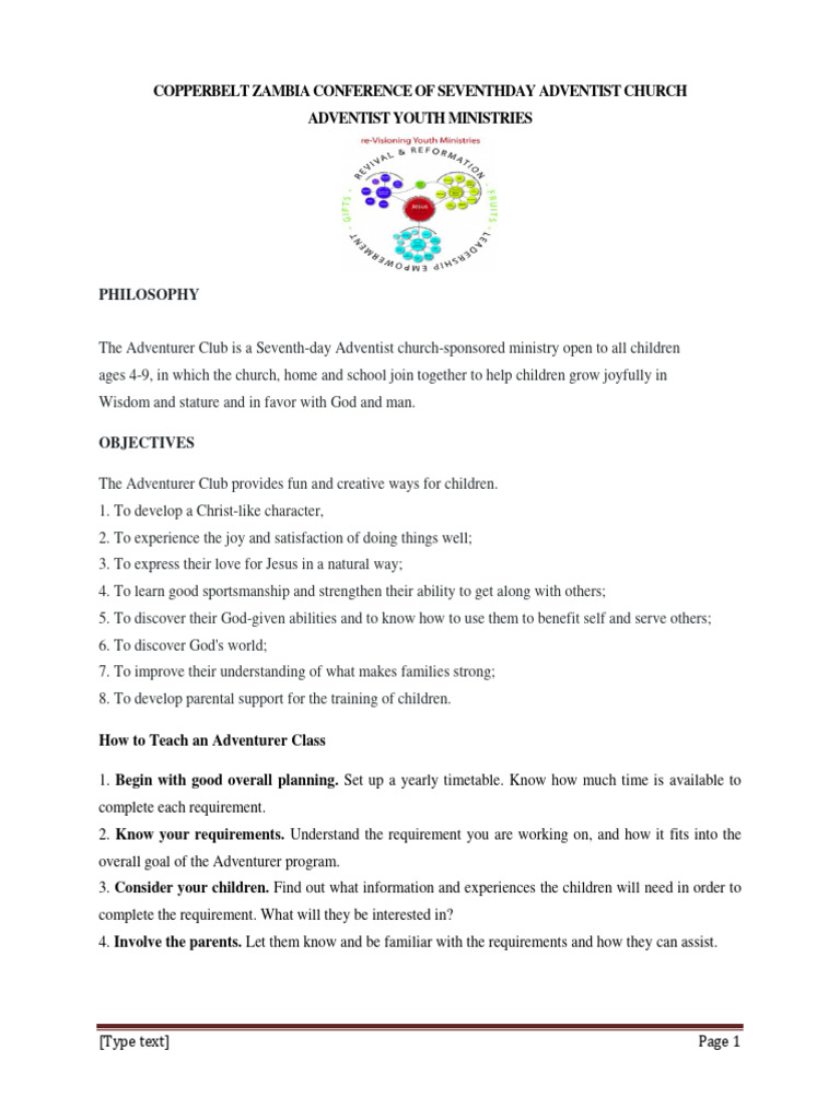 CZC Adventurer Club Notes | Download Free PDF | Love | Seventh Day ...