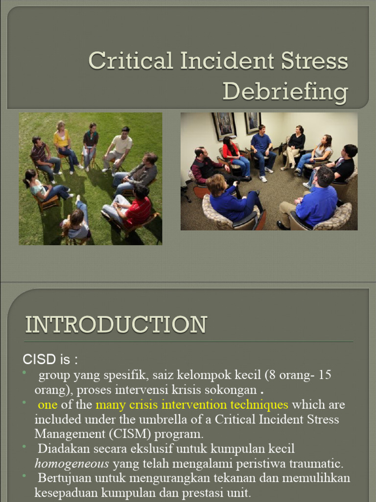 Critical Incident Stress Debriefing | PDF