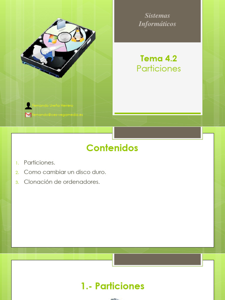 Tema 4.2 - (Particiones) | PDF | Arranque | Tecnología de sistema operativo