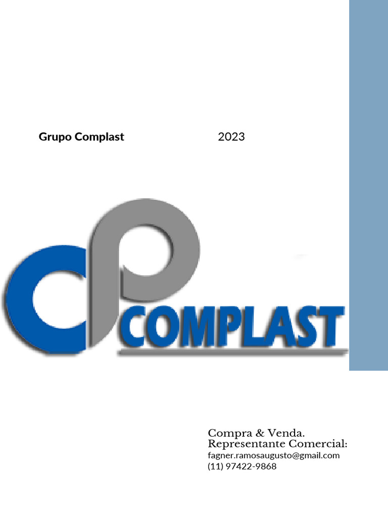 2023 Grupo Complast: Compra & Venda. Representante Comercial | PDF ...