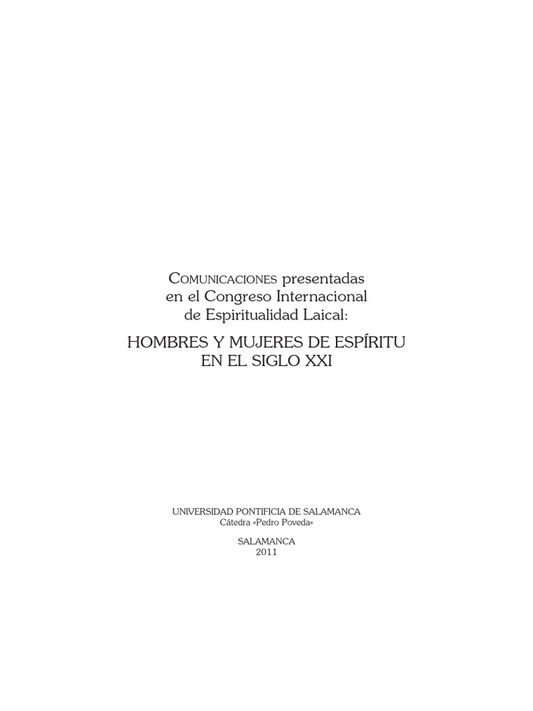 Congr Intern UPSA 2011 | PDF | Iglesia Católica | Laicado