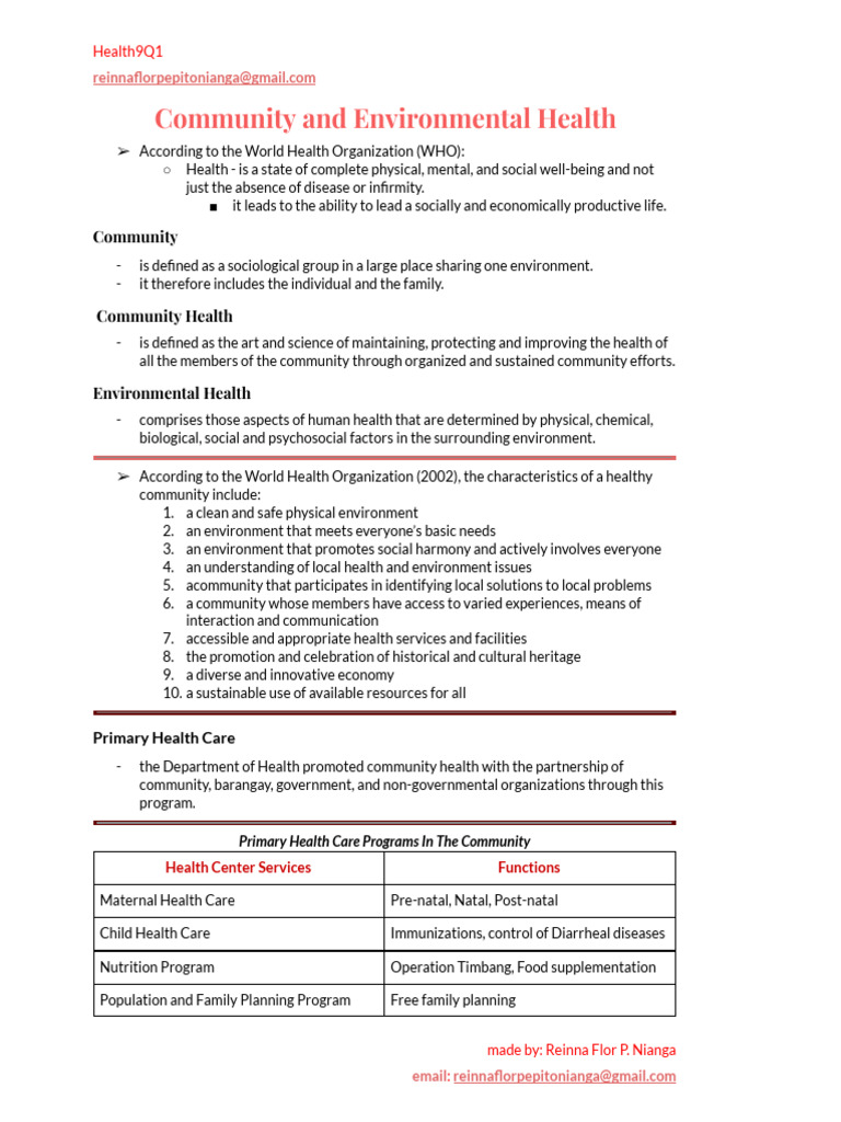 Health Grade 9 Notes Quarter 1 | PDF | Waste | Municipal Solid Waste