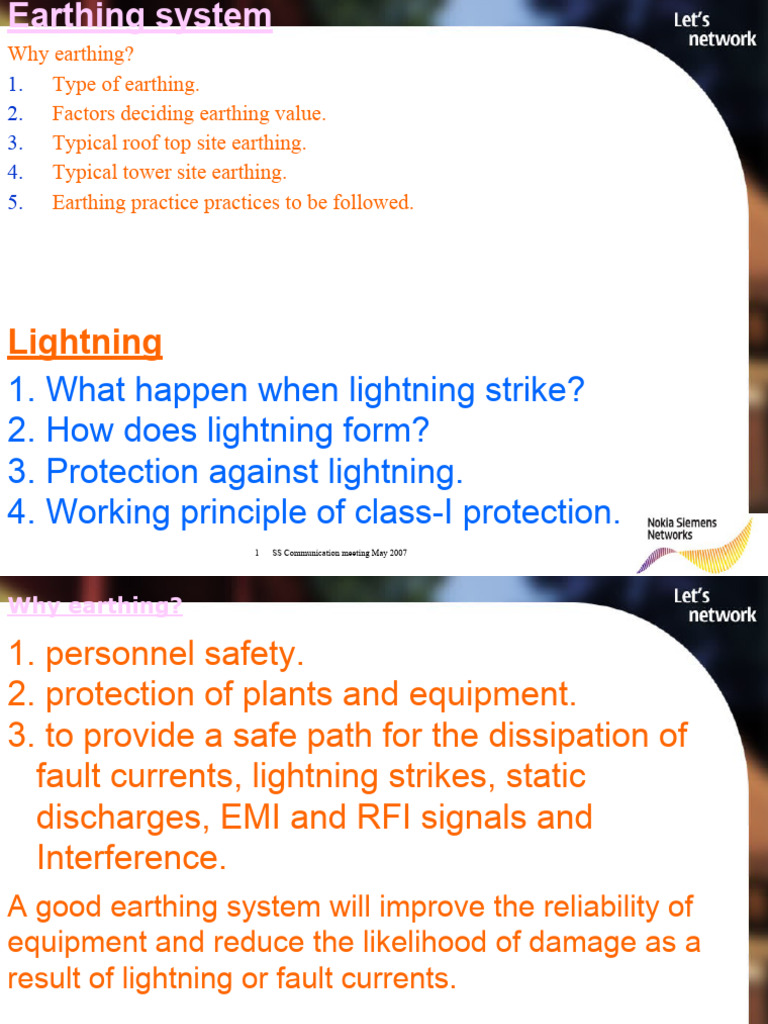 Telecom Earthing and Lightning | PDF | Lightning | Electromagnetic ...
