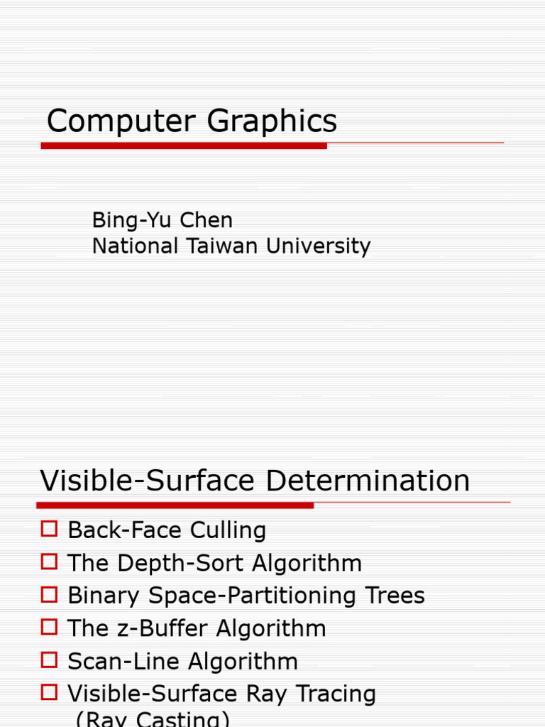 3dcg08 05vsd | PDF | Image Processing | Multidimensional Signal Processing