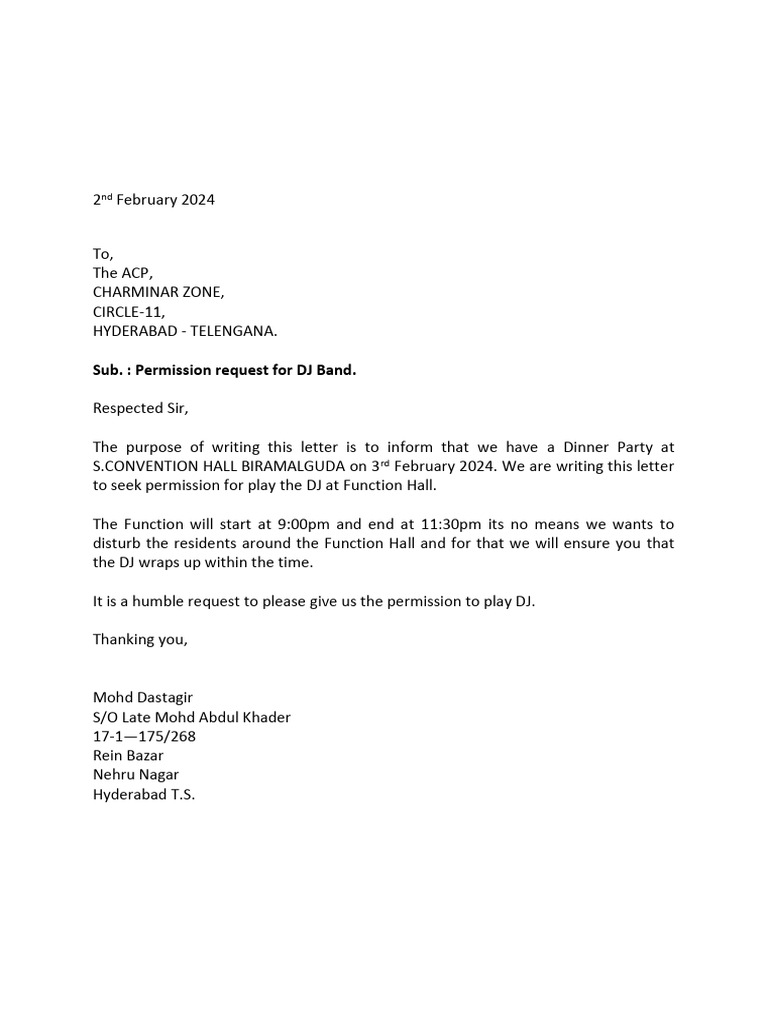 DJ Permission Request | PDF | Art