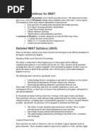 IMAT Mathematics Specification + Past Questions | PDF