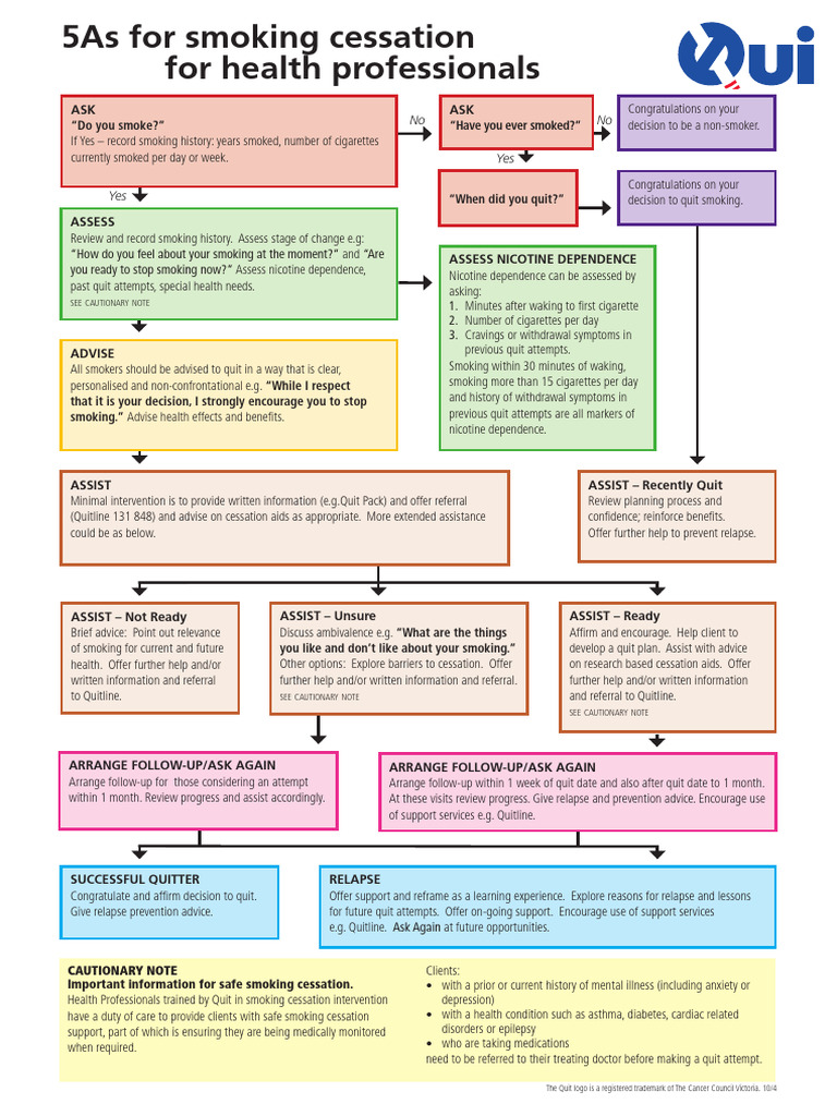 Smoking Cessation Guide for Health Professionals | PDF | Smoking ...