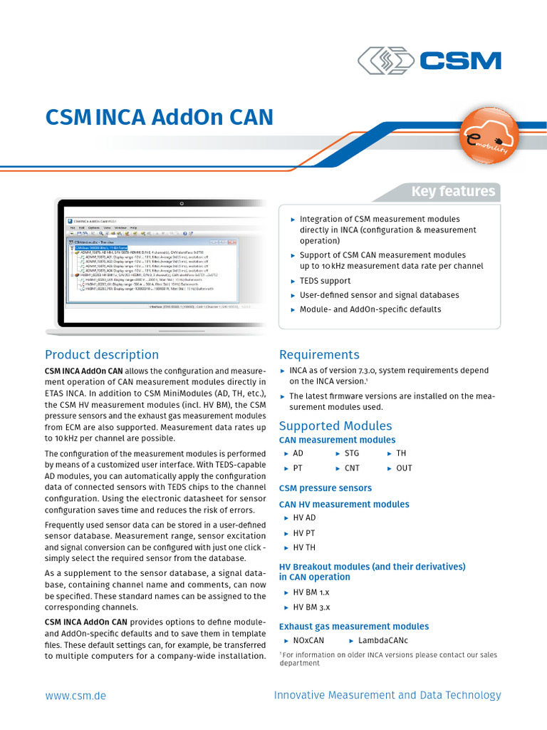 INCA_AddOn_CAN_DS_0210_ENG | PDF | Trademark | Computing