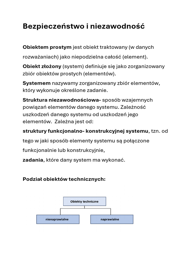 notatki-niezawodnosc | PDF notatki-niezawodnosc | PDF