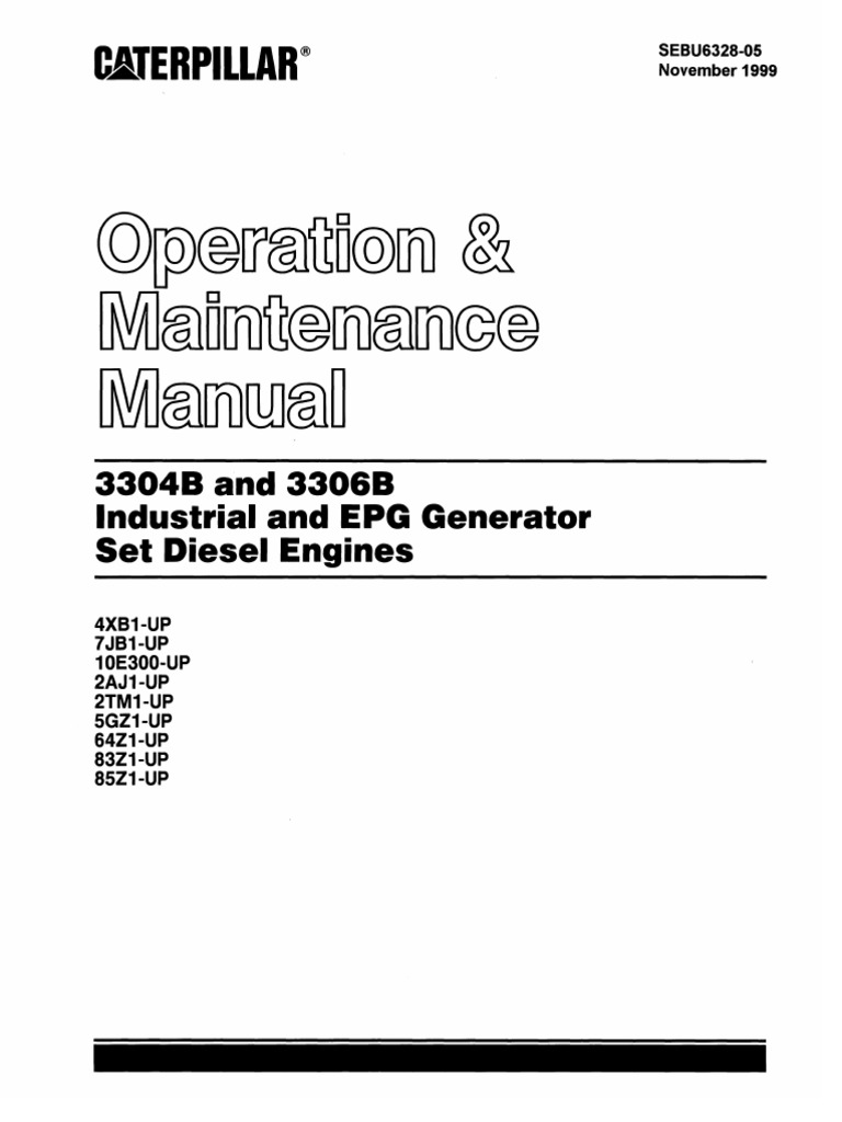 Cat-3304 Operation & Maintenance Manual | PDF