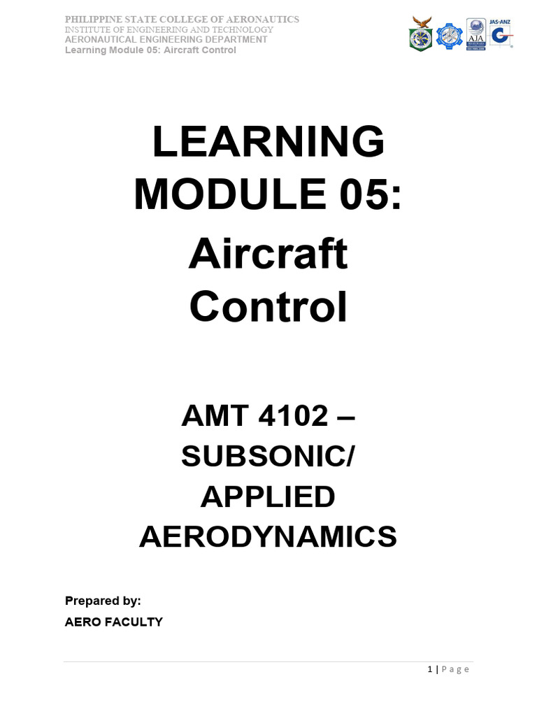 Amt 4102 Final Module 5 Aircraft Control | PDF | Aileron | Flight Control Surfaces