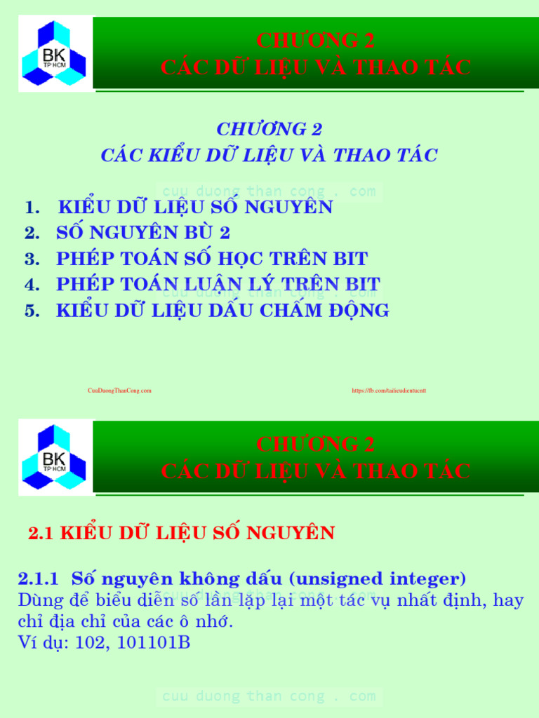 He Thong May Tinh Va Ngon Ngu C Dang Thanh Tin HTMT Va NNC Chapter 2 ...