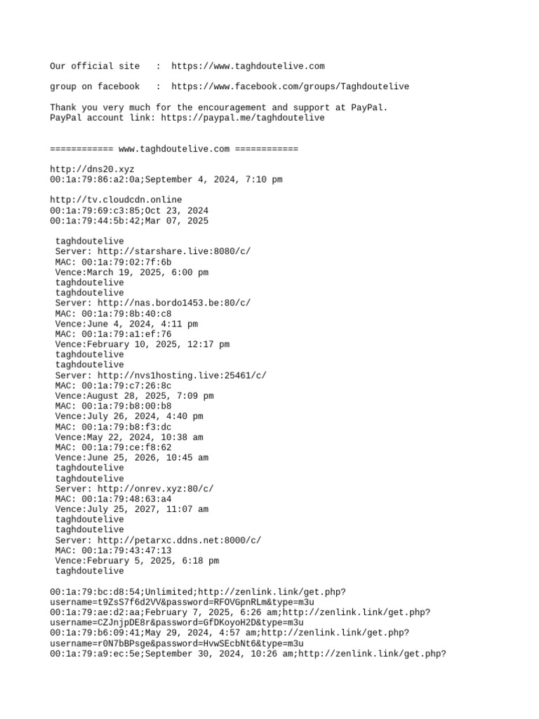 STB M3U Xtream - 22-05-2024 | PDF | User (Computing) | Chess