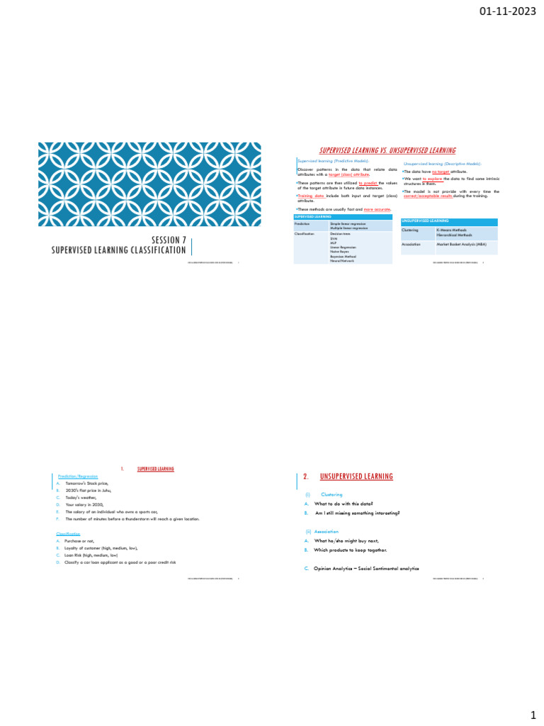 Session - 7-Sup | PDF | Sensitivity And Specificity | Accuracy And Precision