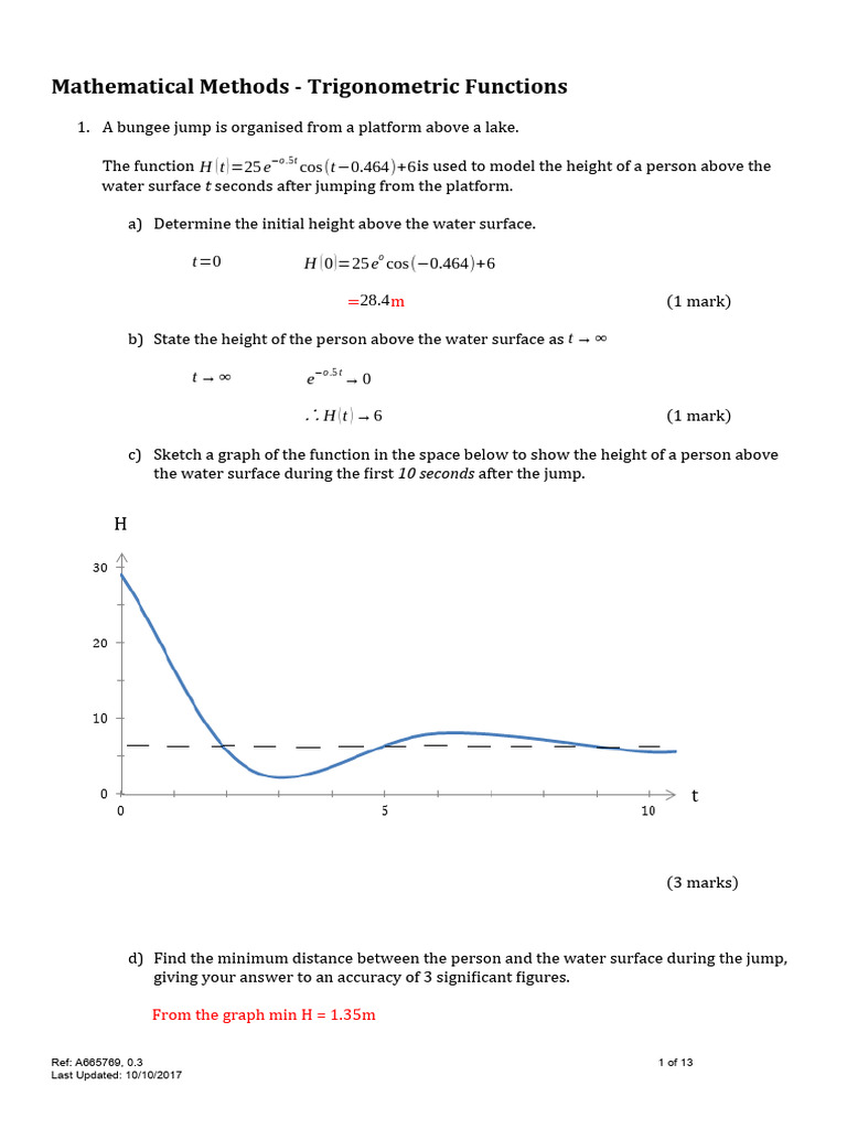 Task 1 - Sub-Topic 1.4 - Trigonometric Functions | PDF | Mathematical ... Task 1 - Sub-Topic 1.4 - Trigonometric Functions | PDF | Mathematical ...