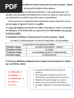 Types et exemples de didascalies | PDF