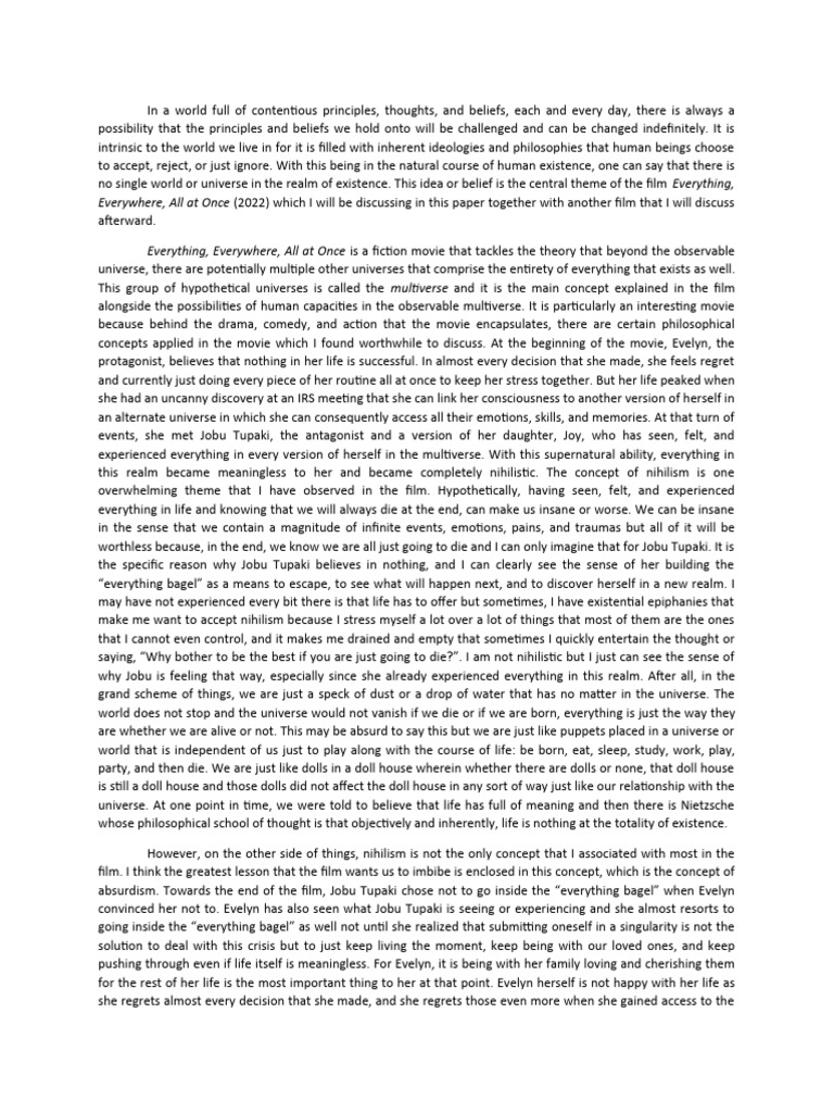 Finals Sa | PDF | Nihilism | Meaning Of Life