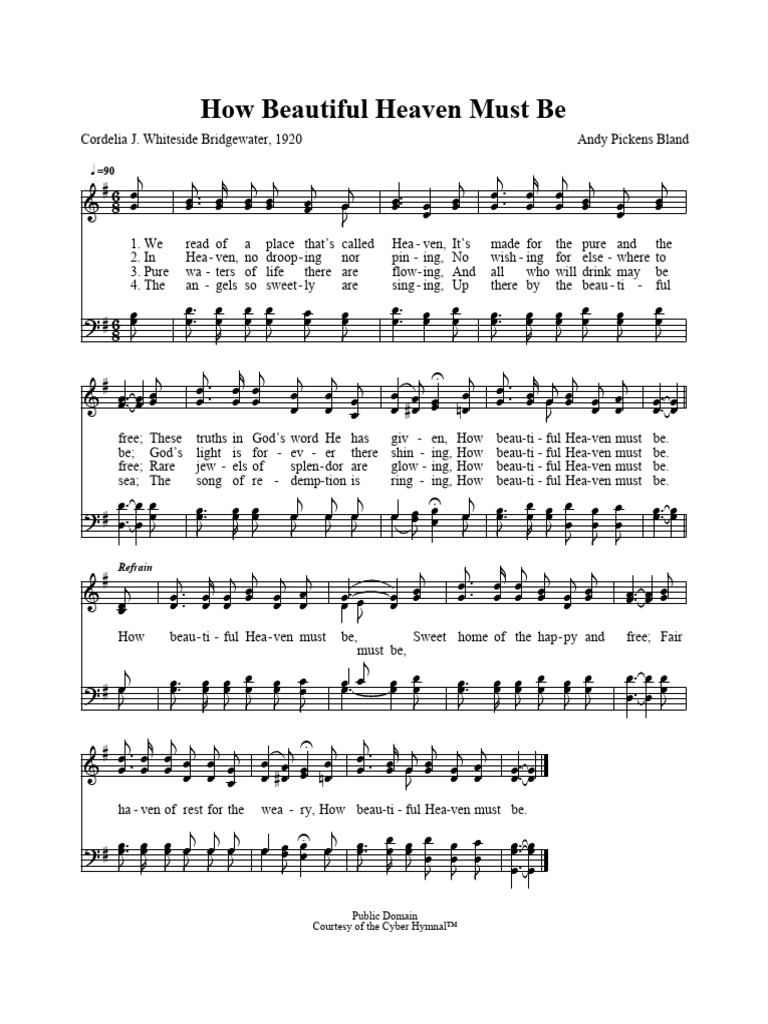 How Beautiful Heaven Must Be | PDF