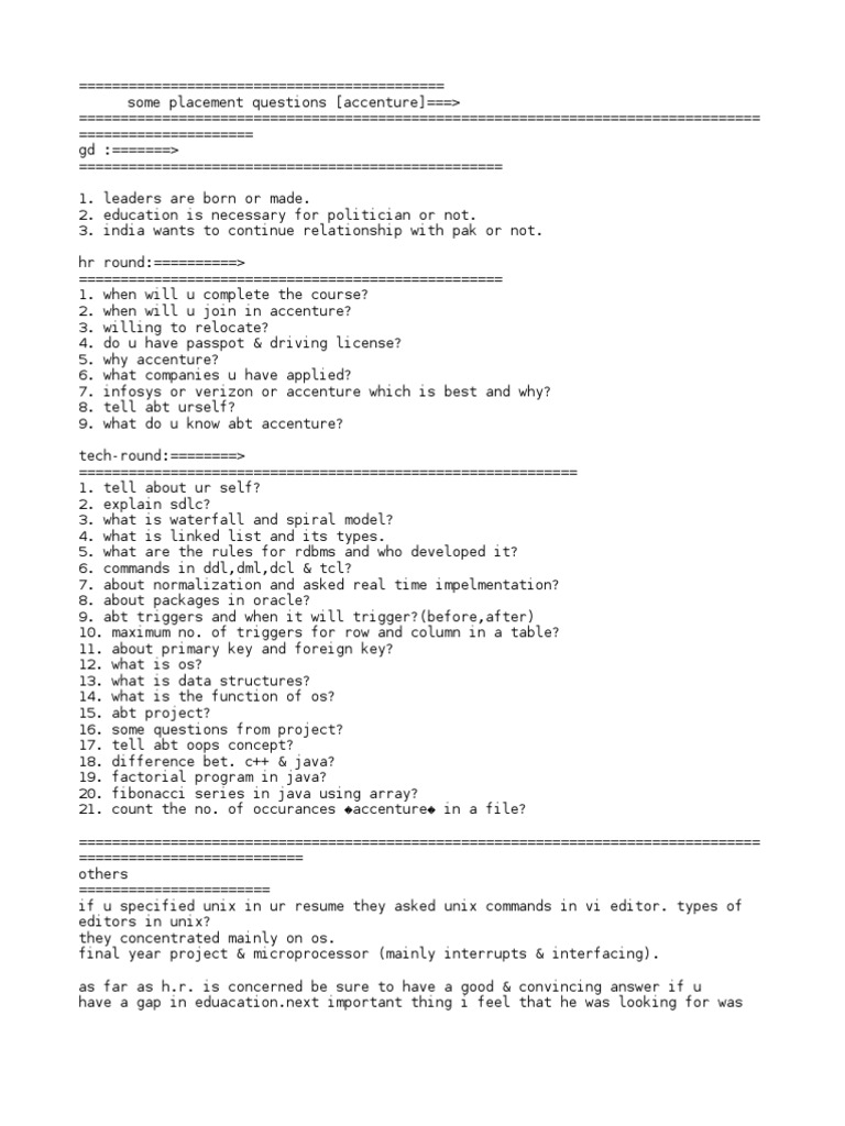 Accenture | PDF | Computer Programming | Computing