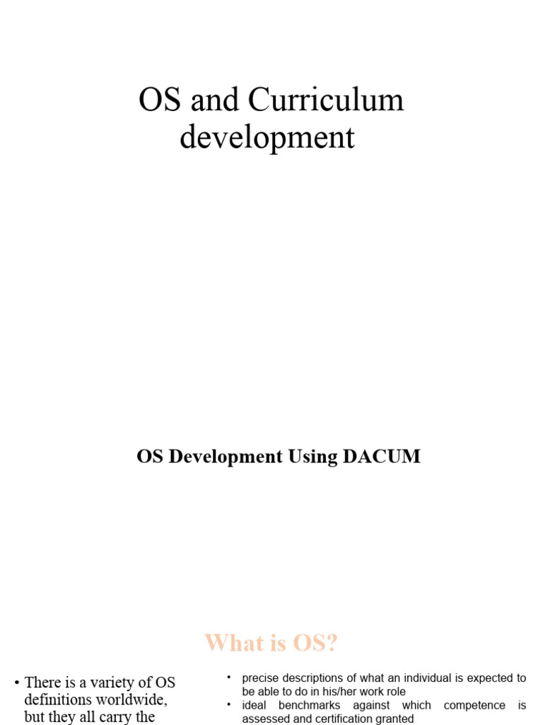 OS Development Using DACUM | Download Free PDF | Curriculum | Risk