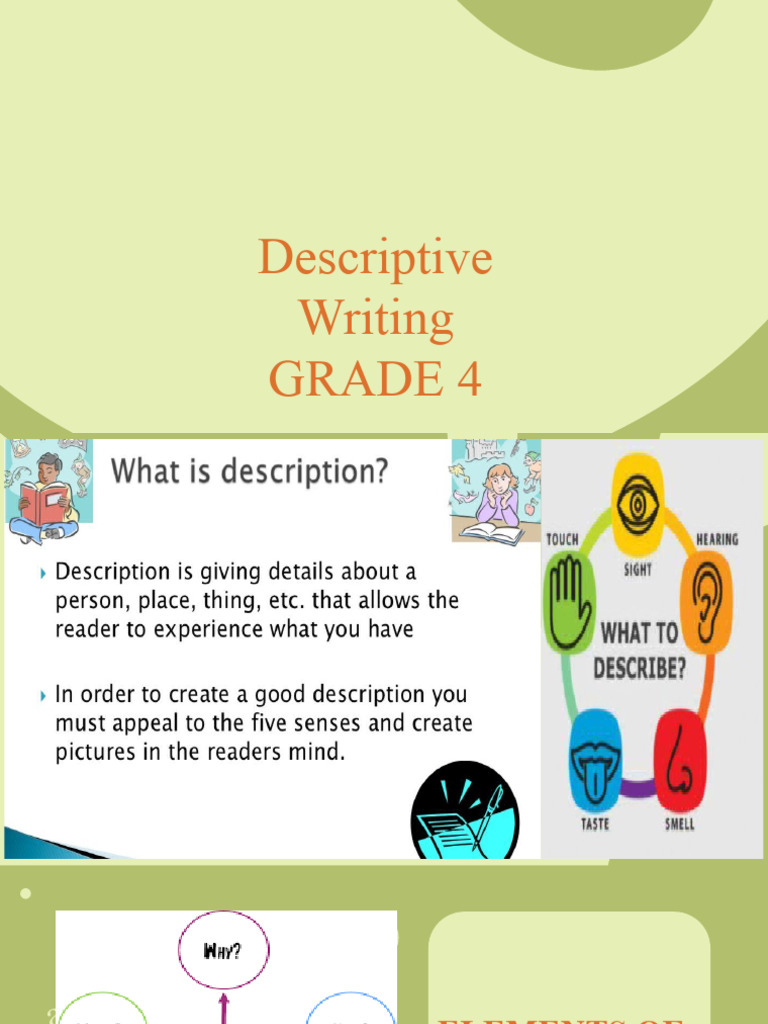 Descriptive Writing | PDF